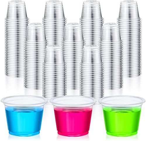 Yetene 1500 Pcs Plastic Shot Glasses 1 oz Disposable Cups 1 Ounce Shot ...
