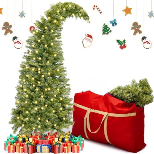 Amazon.com: Syhood Bendable Christmas Tree Artificial Xmas Tree Easy ...