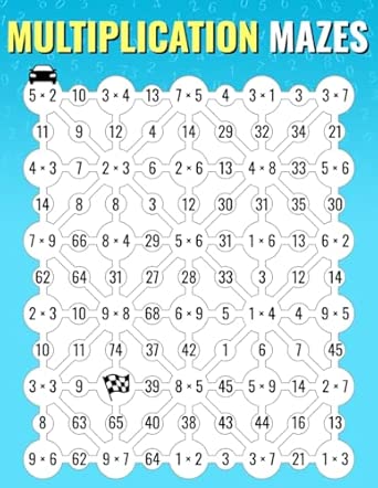 Multiplication Mazes: An Enjoyable Multiplication Math Drills Book To ...