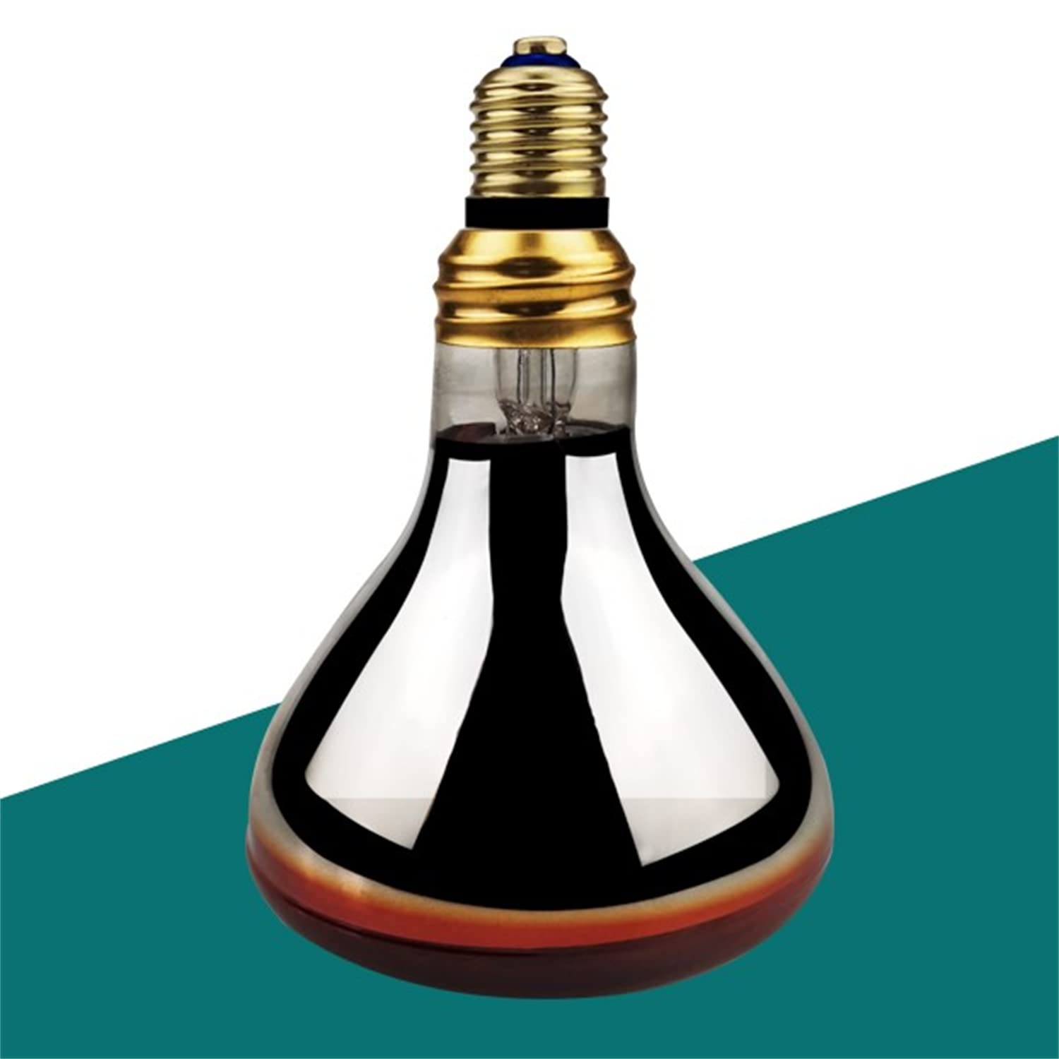 BONGBADA 2 Pack Heat Lamp Bulb P40 125 Watt Roasted Red Infrared Glass ...