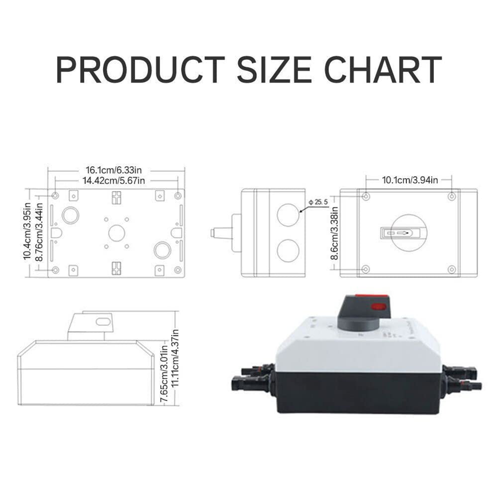 Disconnect Switch Size Chart