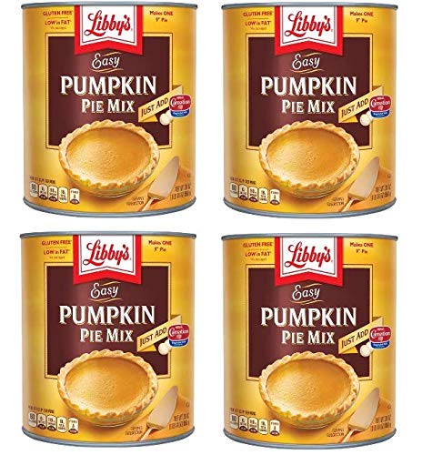 Amazon.com : Libby's Pumpkin Pie Mix, Easy Pumpkin, 30 oz - 4 Pack ...