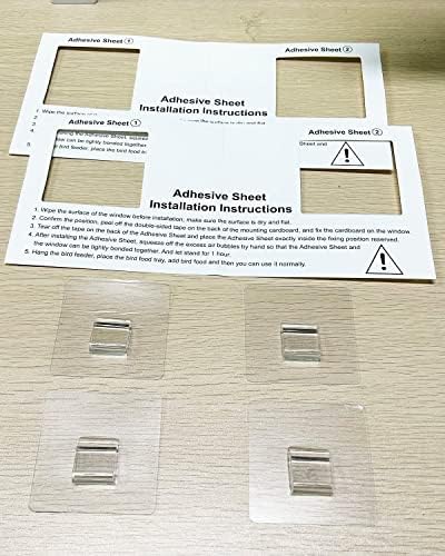 DesGully Useful Accessories for Metal Window Bird feeders: Install Film ...