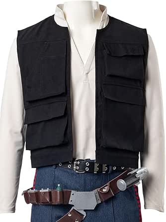 Amazon.com: CosFantasy Mens Utility Cargo Vest Black Cosplay Vest ...