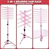 Amazon.com : poipoilu Height Adjustable Braiding Hair Rack 168 pegs ...