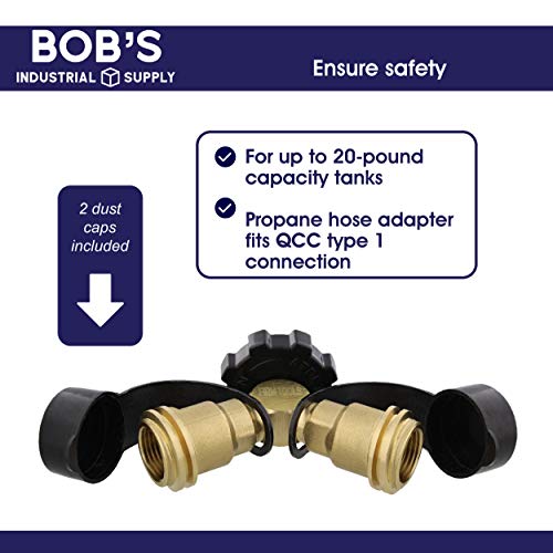 Snapklik.com : Propane Tank Adapter Converter - 2 Way Propane Y ...