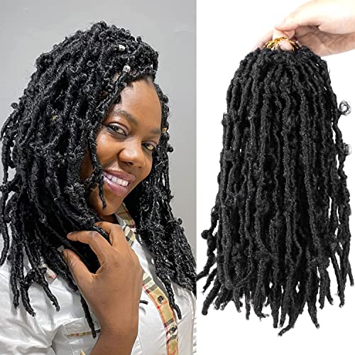 12 Inch Butterfly Locs Crochet Hair 6 Packs Distressed Faux Locs ...