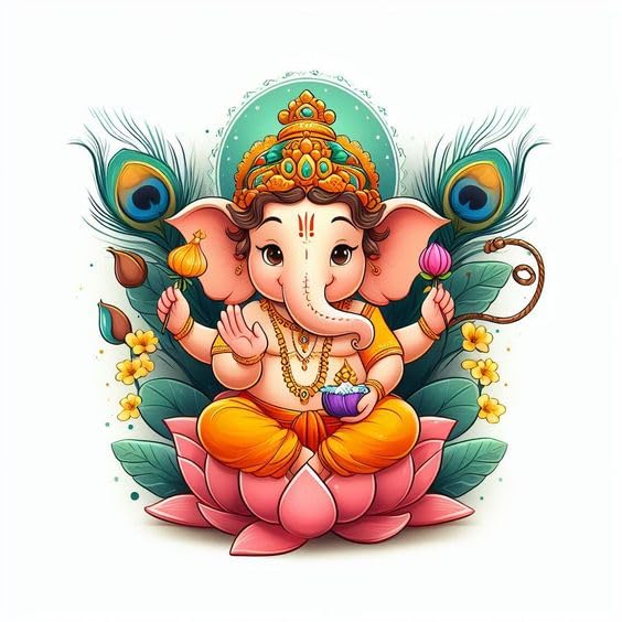 HD Beautiful Baby ganpati bappa God Wall Poster for Pooja Room, Sport ...