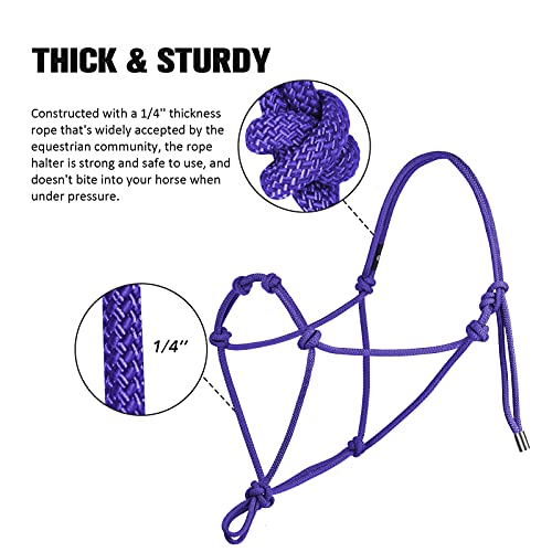 Snapklik.com : Harrison Howard Super Sturdy Horse Rope Training Halter