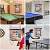 Amazon.com: Onemacc Pool Stick Holder Wall Mount, Pool Cue Rack, Ping ...