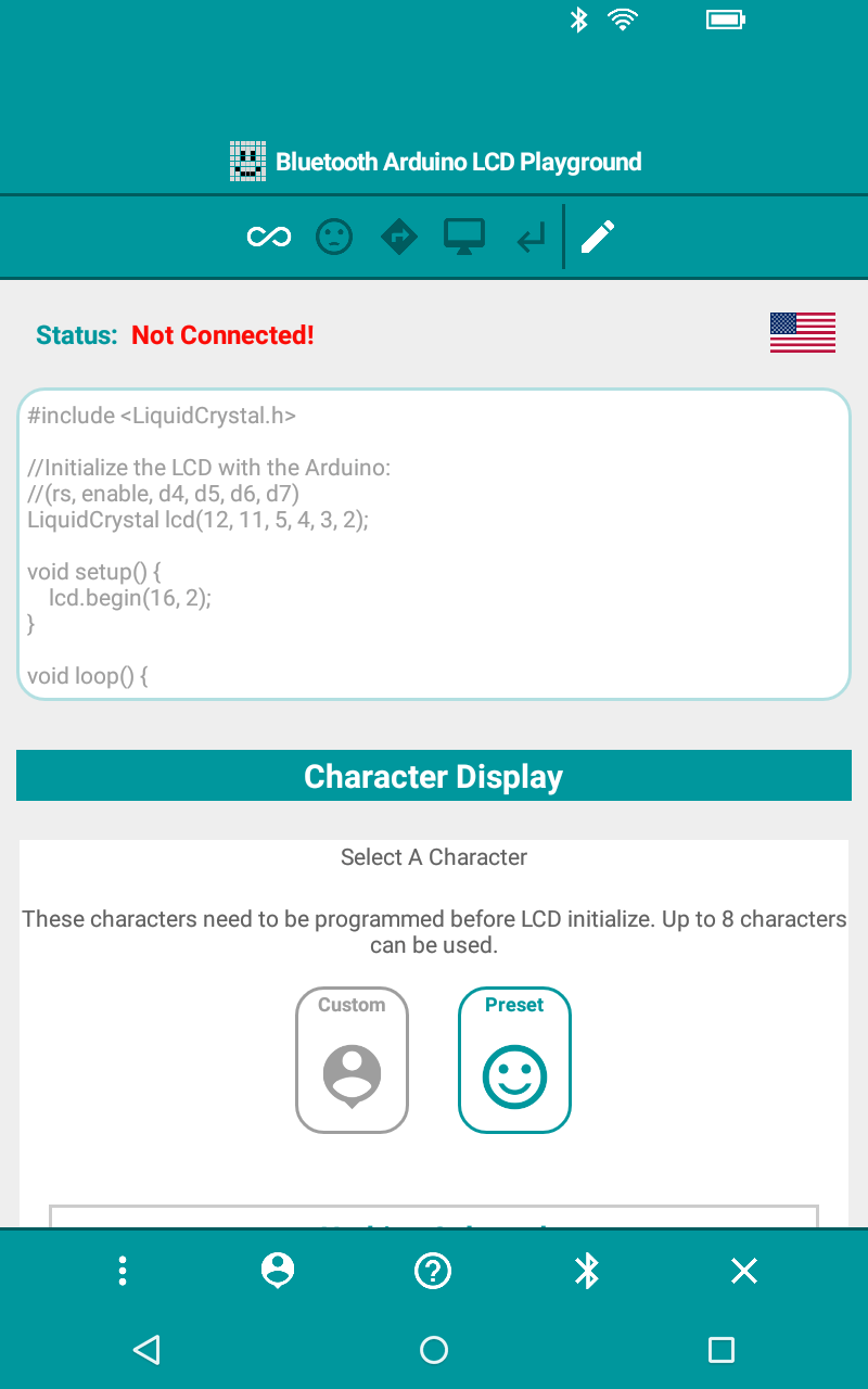 Arduino LCD Playground- Aplicación en Amazon Appstore
