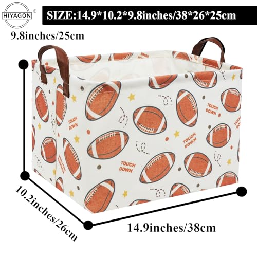 Snapklik.com : HIYAGON Rectangular Football Easter Basket Easter Gift ...