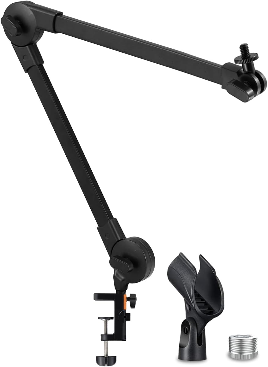 Amazon.com: Mictop Microphone Boom Arm Mic Stand, Adjustable Suspension ...