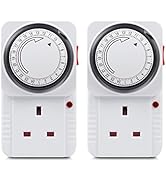 HBN 24 Hour Plug-in Compact Timer Plug Socket, Mini Energy Saver ...