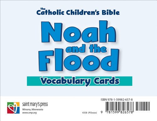 Noah and the Flood, Vocabulary Cards (Catholic Children's Bible): Berg ...