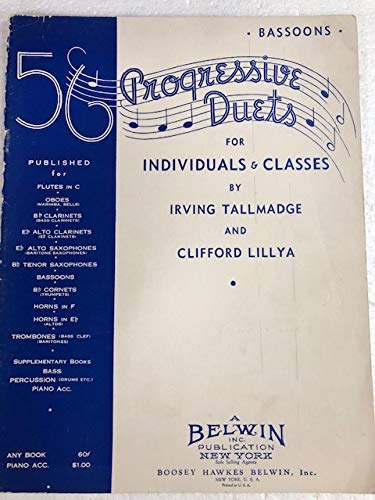 56 Progressive Duets for Individuals & Classes (Trombone-(Baritones ...