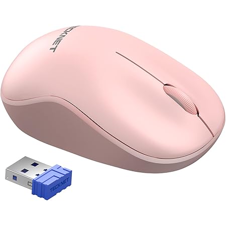 TECKNET Wireless Mouse for Laptop, 2.4GHz USB Mini Computer Mice, 1200 ...