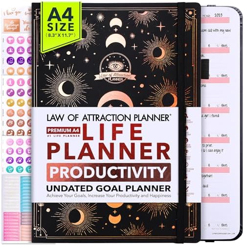 Amazon.com : Life Planner - Undated Deluxe Weekly and Monthly Planner ...