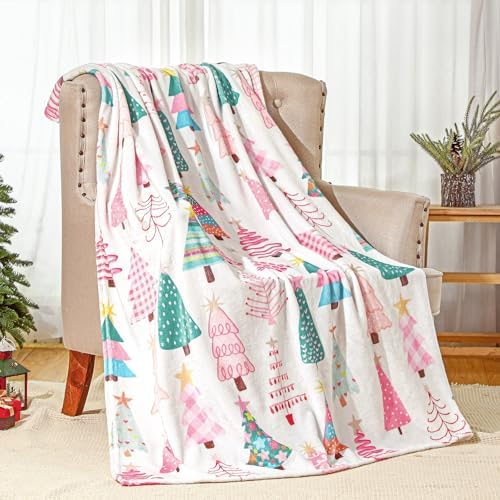 Amazon.com: Buryeah Christmas Knit Throw Blanket, 50 x 60 Inch ...