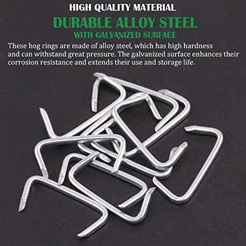 Snapklik.com : 1000Pcs 3/4 Galvanized Hog Rings Assortment Kit ...