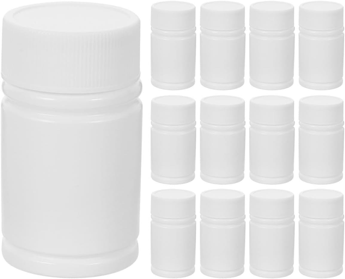 BCOATH 24pcs Hdpe Small Medicine Bottles 20ml with Cap Sealed Sturdy ...