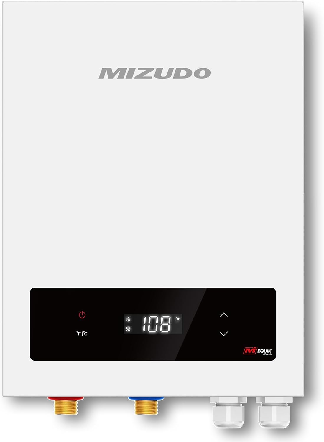 MIZUDO Tankless Water Heater Electric, 24KW 240V, Remote and Touch, On ...