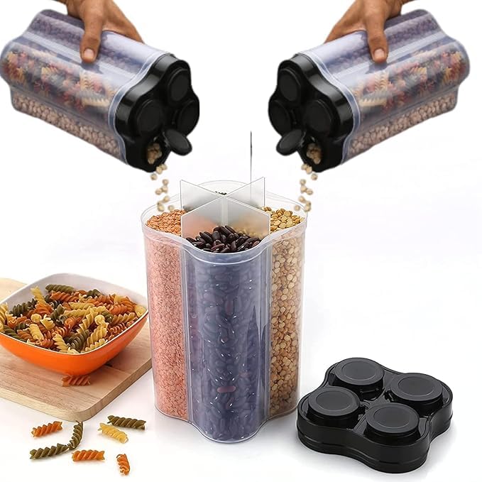 Buy TASMAX 4-in-1 Kitchen Storage Box Set – Plastic Containers for ...