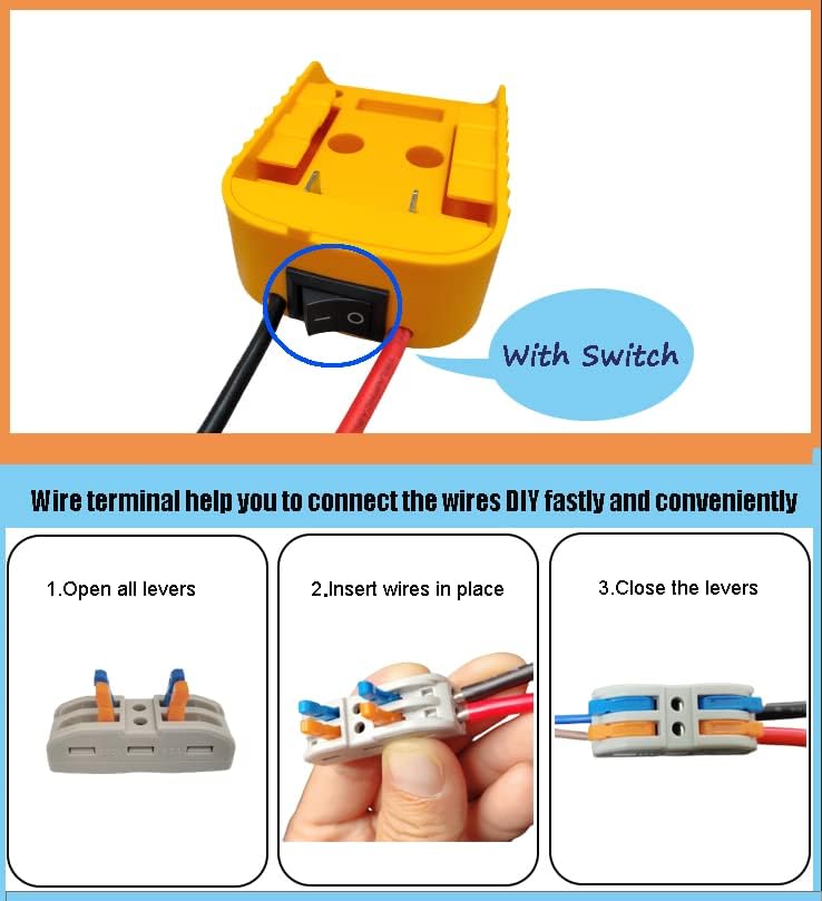 Dewalt 20v Adapter Terrafirma DeWALT 20V Max Battery Adapter - 12 Gauge ...