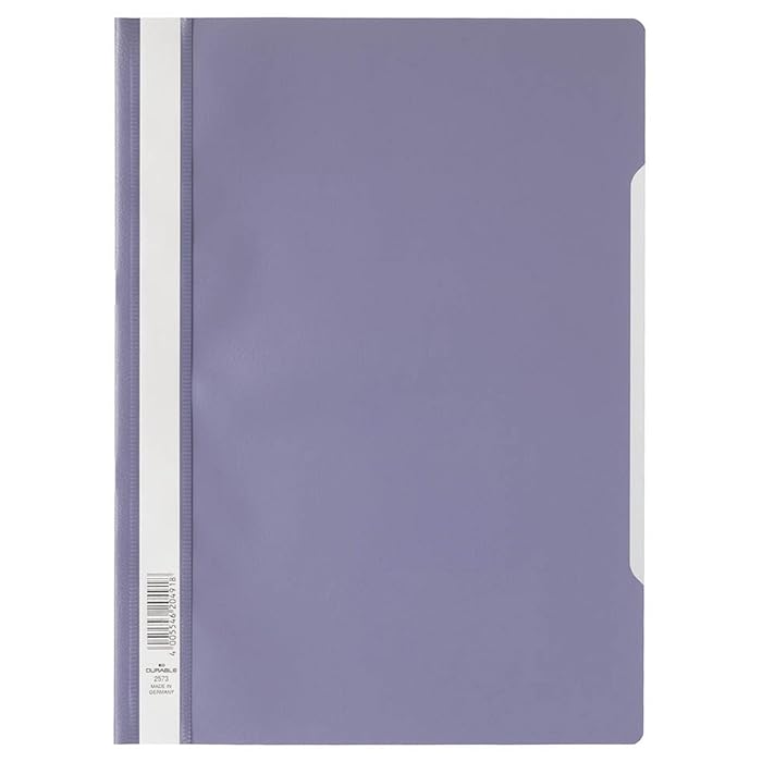 Buy Durable Clear View A4 Document Folder Light Purple | Transparent ...