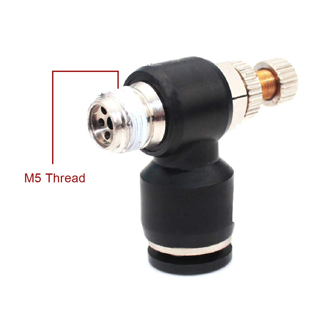 Snapklik.com : Beduan Pneumatic Air Flow Control Valve 4mm Tube OD X M5 ...