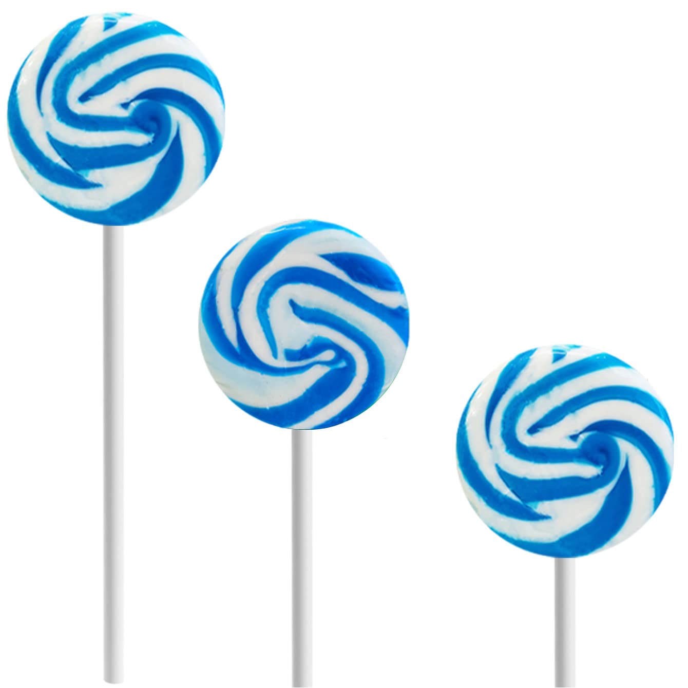 Large Blue Swirl Lollipops Large Rainbow Swirl Lollipop Candy 2 Inch
