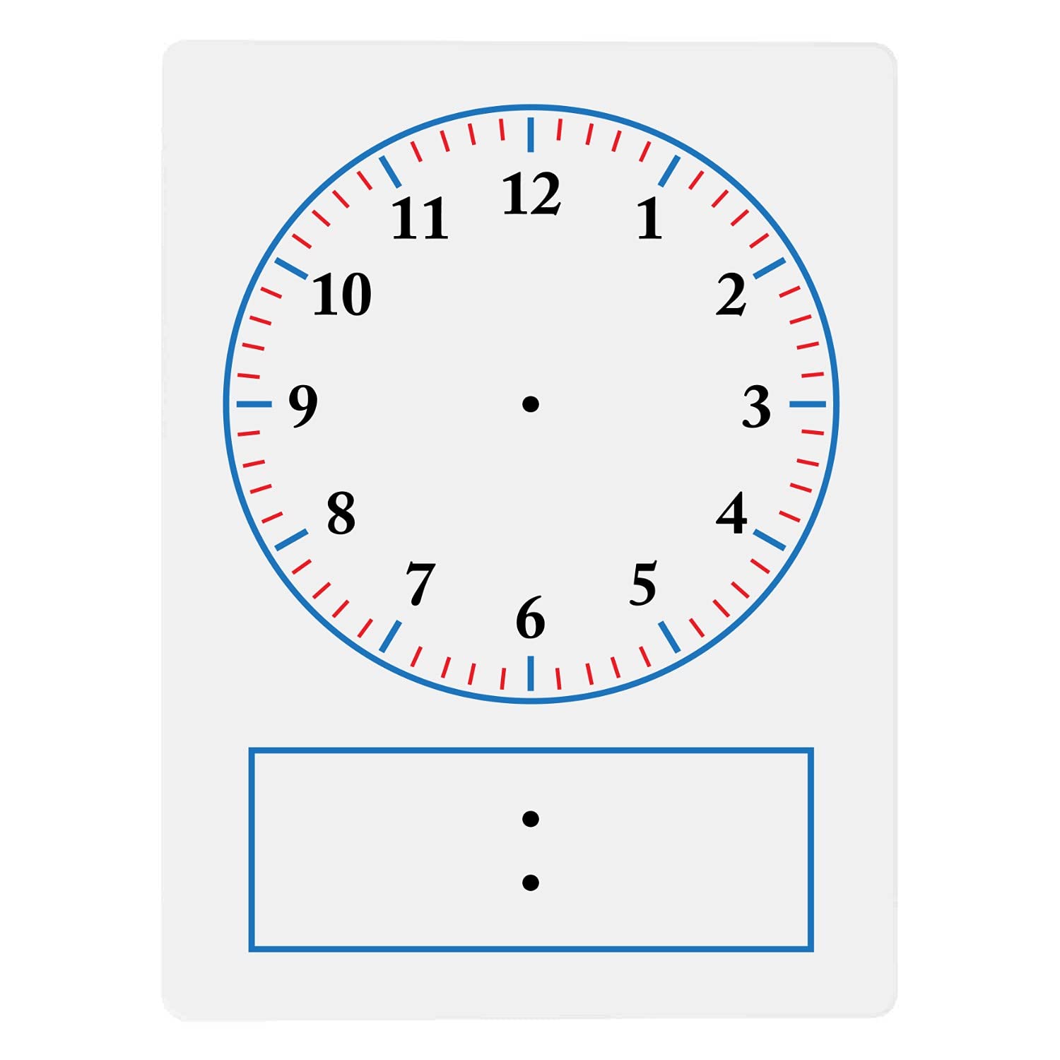 Blank Digital Clock Template