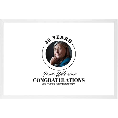 Amazon.com: Andaz Press 12x18-Inch Personalized Retirement Signature ...