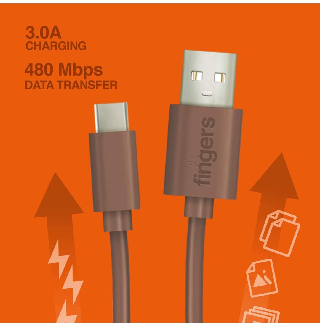 FINGERS FMC-Type-C-01 Usb Type C Mobile Cable With Fast Charging (Up To ...