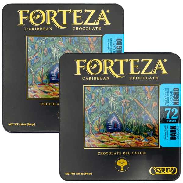 Amazon.com : FORTEZA Caribbean Premium Chocolate | Tin Gift Packaging ...