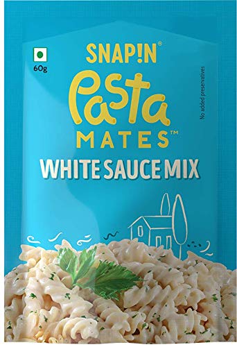 Snapin Pasta Mates | White Sauce Mix | 60g/65g Pouch (Weight May Vary ...