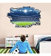 Amazon.com: IARTTOP Large 3D Football Stadium Wall Sticker for Boys ...