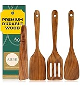 Amazon.com: 10 Pack Wooden Utensils for Cooking, Wood Utensil Set for ...