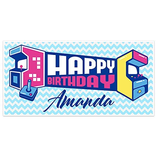 Amazon.com: Retro Arcade Birthday Banner : Handmade Products