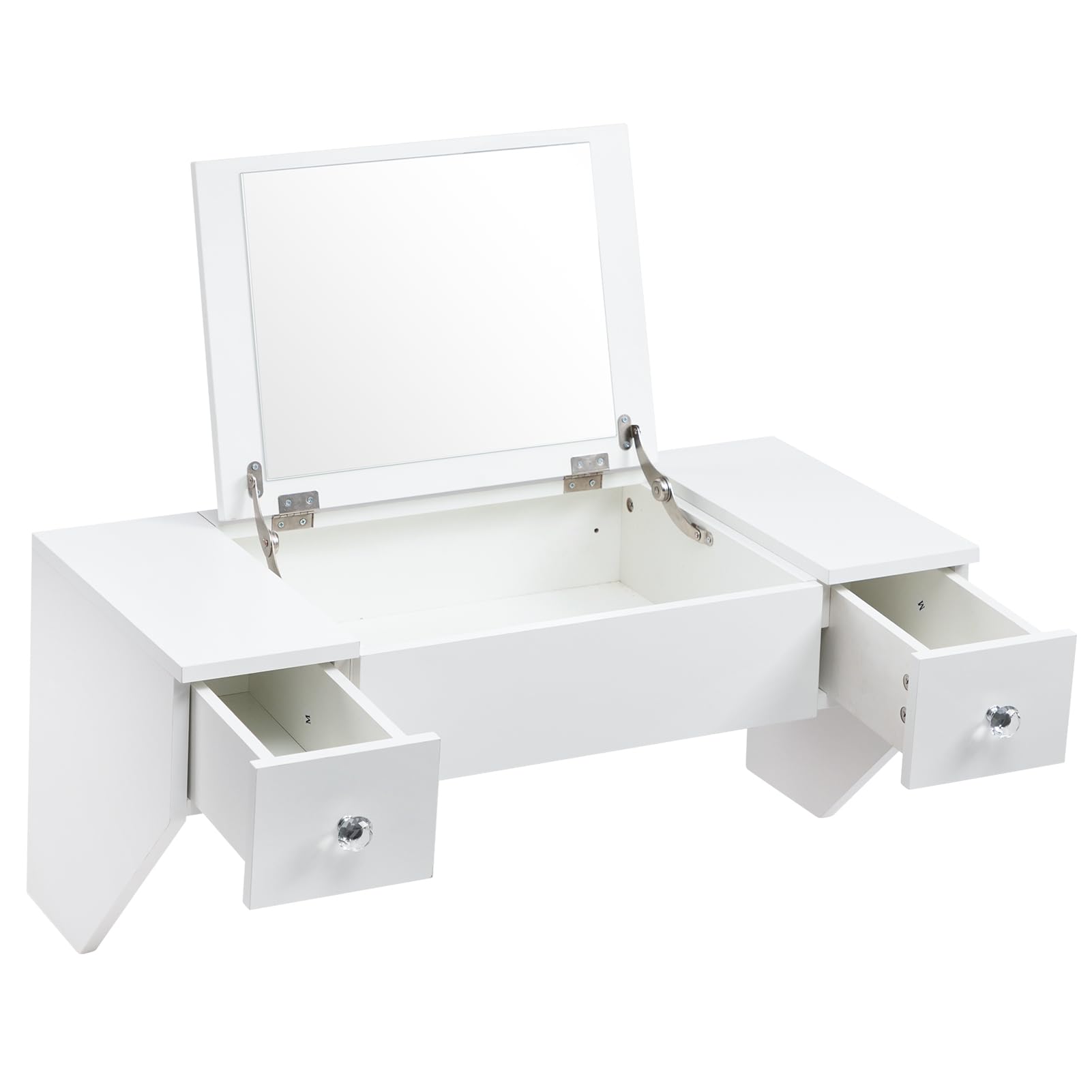 ALIMORDEN Floating Shelf with Mirror and Drawer,Floating Drawer for ...