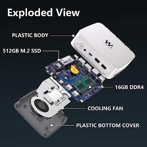 Snapklik.com : WEELIAO Mini PC Windows 11 Pro, Dual LAN Micro Computer ...