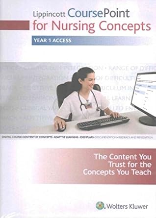 Lww Coursepoint for Nursing Concepts; Plus Lww Docucare One-Year Access ...