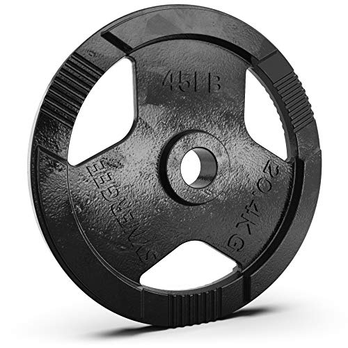 Synergee Disques de poids en fonte avec ouverture de 5,1 cm pour ...