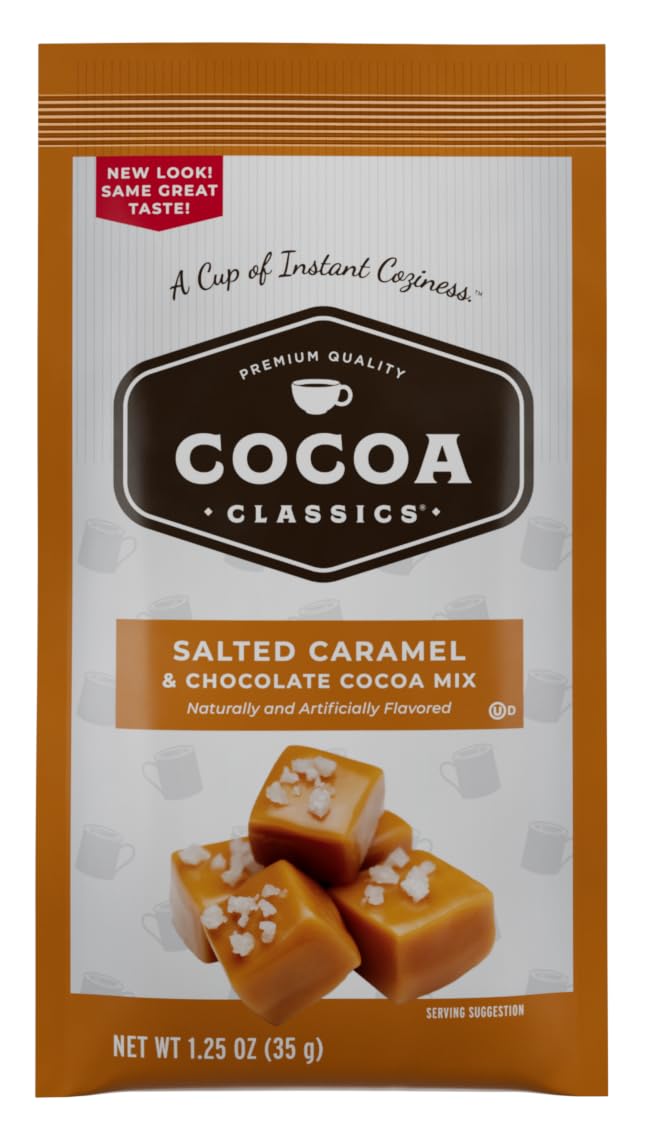 Amazon.com : Cocoa Classics Salted Caramel Cocoa Mix | Hot Chocolate ...