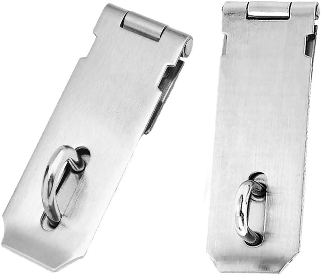 2 Pack Door Locks Hasp Latch,Stainless Steel Safety Clasp Hasp Lock ...