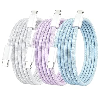 USB C auf USB C Kabel, 3Pack 1M USB C Kabel 60W Geflochtenes ...