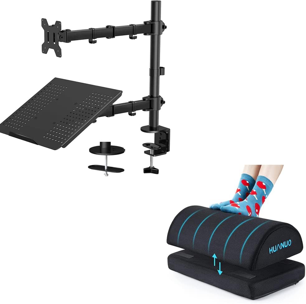 Amazon.com: Foot Rest for Under Desk at Work, HUANUO Laptop Monitor ...