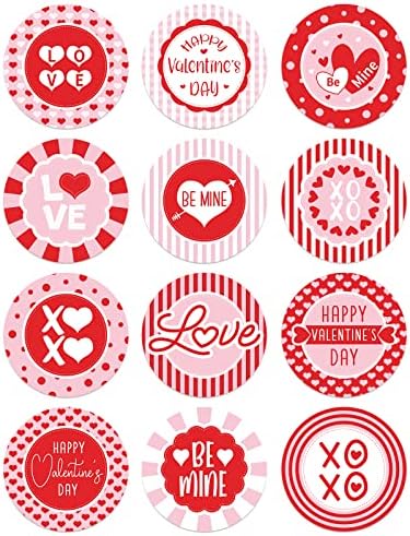 Amazon.com: WhatSign 36Pcs Valentines Day Stickers Valentine Labels ...