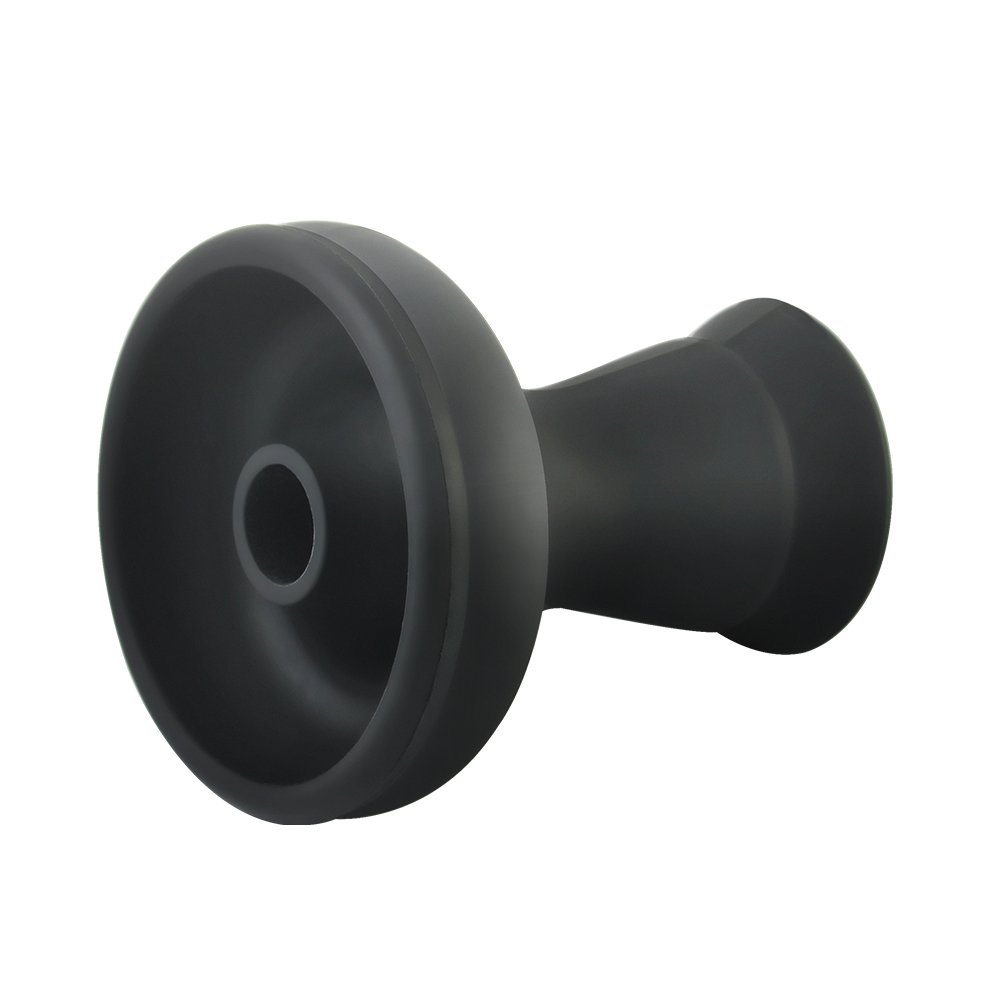 Premium Silicone Shisha head phunnel style - (Black, 1 hole)- Buy ...