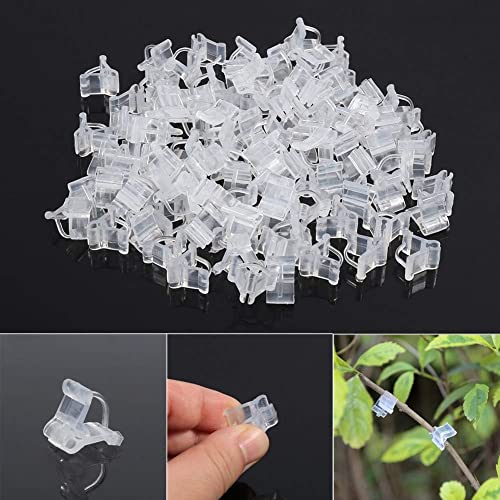 Mikrokos 100pcs Tomato Clips Plastic Special Grafting Plant Clip ...